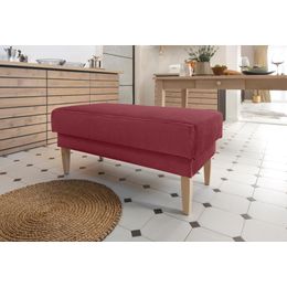 Hockerbank Home Affaire, B:110cm H:51cm T:55cm, rot, Hocker, "Scalea"