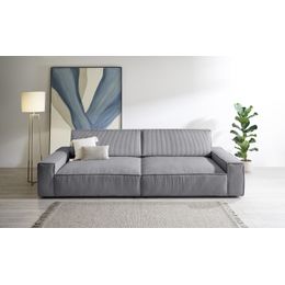 Big-Sofa Home Affaire, B:316cm H:90cm T:135cm, grau, 100% Polyester, Sofas, "NEU: SHERWOOD XXL, Big-Sofa (316cm), extra tiefe Sitzfläche 95 cm",