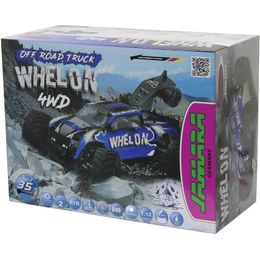 Jamara Kinder RC-Monstertruck "Whelon 4WD 1:12 2,4 GHz", blau, Kunststoff, B:28cm H:16cm T:34cm, Fernlenkfahrzeuge
