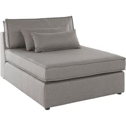 Sofa-Mittelelement OTTO HOME, B:100cm H:75cm T:130cm, beige, Baumwollmix (60% Baumwolle/40% Leinen);Struktur fein (100% Polyester);Samtoptik (100%