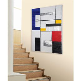 Leinwandbild Gilde, B:80cm H:119,5cm T:3,5cm, bunt, Wohnzimmer, Bilder, "Avantgarde rechteckig"