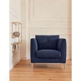 Sessel Trendmanufaktur, B:85cm H:84cm T:96cm, blau, Wohnzimmer, Sessel, "Chilltime, Loungesessel, Komfortsitzh&ouml;he 46cm, Breite 85cm, bequem", mit
