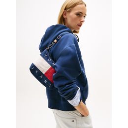 Tommy Jeans Damen Schultertasche "TJW ARCHIVE DENIM SHOULDER BAG"jeansblau, wei&szlig;, rot, Leder, Textil, Taschen, Damen Umh&auml;ngetasche, Tragetasche,