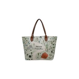 DOGO Damen Weekender "Weekender Schultertaschen This Is Our Happy Place Damen", grün, Lacklederimitat, Taschen, Handgefertigt