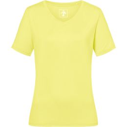 DEPROC Active Damen Funktionsshirt "MORAY WOMEN", grün, Gr. 38, 92% Polyester; 8% Elasthan, Shirts, Funktionsshirt mit V-Ausschnitt
