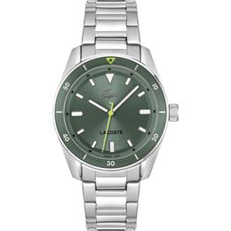 Lacoste Herren Quarzuhr "BOSTON", silber, Armbanduhren, Armbanduhr, Herrenuhr, Edelstahlarmband, analog