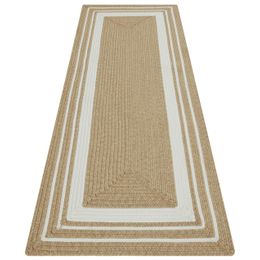 Teppich Hanse Home, B:80cm H:10mm L:200cm, beige, Polypropylen, Wohnzimmer, Teppiche, "Trenzado", In- & Outdoor, Handmade-Look, L&auml;ufer, Wetterfest,