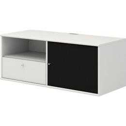 Hammel Furniture "Mistral Fernsehschrank, Medienm&ouml;bel, H&auml;ngend" mit T&uuml;r mit Akustikstoff, Kabeldurchf&uuml;hrung, Lowboard, B: 108 cm