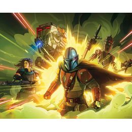 Komar Bild "Mandalorian Fireteam", B/H/T: 50cm x 40cm, Bild Disney Star Wars, 1 Stk., bunt, Wohnzimmer, Bilder, Wandbild zur Dekoration im