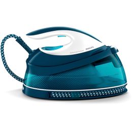 Philips Dampfb&uuml;gelstation "PerfectCare Compact GC7844/20", blau, Dampfb&uuml;gelstationen, 2.400 Watt, OptimalTemp, 400 gr Dampfsto&szlig;