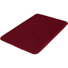 Badematte Kleine Wolke, H:20mm, rot, Polyester, Badematten, "Marco", Badteppich, Uni Farben