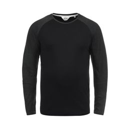 !Solid SOLID Herren Rundhalsshirt "Rundhalsshirt SDBastien", schwarz, Basic, Gr. XL, Web, Obermaterial: 60% Baumwolle CO. 40% Polyester PES., Shirts