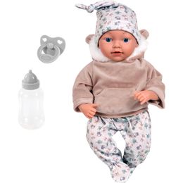 BAYER Baby Babypuppe "Reborn Baby, 38 cm braun", braun, Puppen