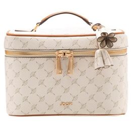 JOOP! JOOP Damen Kosmetiktasche "cortina 1.0 flora washbag mhz", wei&szlig;, Lederimitat, bedruckt, Taschen, Schminktasche Beautycase Kulturbeutel