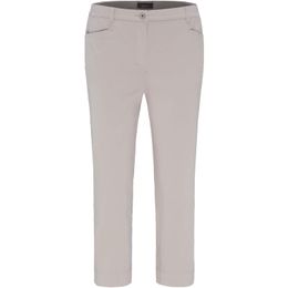 GOLDNER Damen 7/8-Hose "Kurzgr&ouml;&szlig;e Leichte 7/8 Baumwoll-Hose Carla"kitt, Gr. 27, Obermaterial: 98% Baumwolle CO. 2% Elasthan EL., Hosen