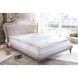Topper Yatas Bedding, B:90cm H:4cm L:200cm, weiß, Viscoschaum, Topper, "Visco"