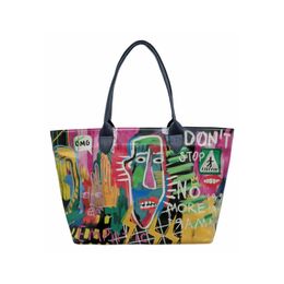 DOGO Damen Weekender "Weekender Schultertaschen No More Drama Damen Schultertasche", bunt, Lacklederimitat, Taschen, Handgefertigt