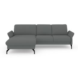 Sit & More Ecksofa SIT & MORE, B:253cm H:84cm T:165cm, grau, Wohnzimmer, Sofas, "Fashion L-Form", wahlweise mit Kopfteilverstellung und Vorziehsitz, motorisch