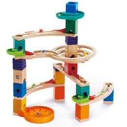 HAPE Jungen Kugelbahn-Bausatz "Cliffhanger", bunt, Holz, B:27cm H:31cm T:12cm, Kugelbahnen