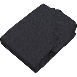Bettlaken SETEX, B:90cm L:200cm, schwarz, Feinbiber, Obermaterial: 90% Baumwolle, 10% Polyester, Bettlaken, "Feinbiber Melange Spannbetttuch",
