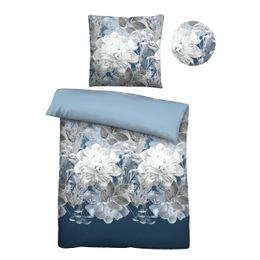 Bettw&auml;sche, blau, CASTELL - MARKENBETTW&Auml;SCHE, Fleece, Obermaterial: 100% Polyester, Jugendzimmer, Bettw&auml;sche, "0360442", absolut flauschig, weich +