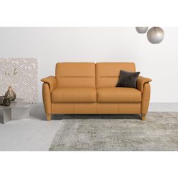 2,5-Sitzer Home Affaire, B:179cm H:89cm T:89cm, gelb, Luxus-Microfaser (100% Polyester);Struktur (100% Polyester);Luxus-Microfaser in Lederoptik