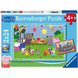 Ravensburger Jungen Puzzle "Partyzeit", bunt, B:26cm H:18cm, Puzzles, 2x24 Teile; Made in Europe