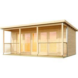 Gartenhaus Lasita Maja, beige, Holzwerkstoff, Gartenh&auml;user, "LIVERPOOL"