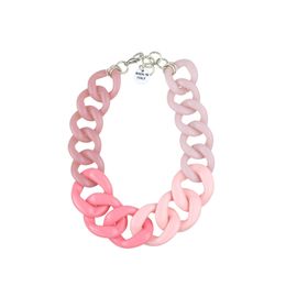 Damen Kette mit Anh&auml;nger "Milano", rosa, Basic, Collezione Alessandro, PTFE-Kunststoff, Halsketten, mit mattem und gl&auml;nzendem Finish