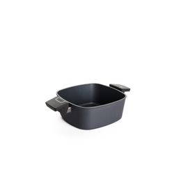 Kasserolle "Diamond Lite", 3,2 l + H&ouml;he 9cm, grau, WOLL MADE IN GERMANY, T&ouml;pfe, eckig, Induktion