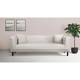 3-Sitzer Home Affaire, B:210cm H:71,5cm T:85cm, beige, 100% Polyester, Sofas, "AGNIA B/T/H: 210/85/71 cm", incl. Zierkissen, auch in Cord und Boucl&eacute;