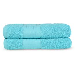 Badetuch Good Morning, B:70cm L:140cm, bunt, Frottee, Obermaterial: 100% Baumwolle, Handt&uuml;cher, "Uni Towels", Baumwolle, Walkfrottee, Bord&uuml;re, 500