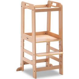 hauck Kinder Stehhilfe "Lernturm Learn N Explore, Natural", beige, Massivholz, Stahl, St&uuml;hle, FSC - sch&uuml;tzt Wald