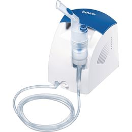 Beurer Inhalationsgerät "IH 26 mit kurzer Inhalationszeit dank extra hoher Verneblungsleistung", blau, Kunststoff, B:14,1cm H:16,6cm T:14,8cm,