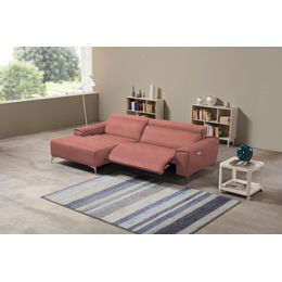 Ecksofa Egoitaliano, B:266cm H:95cm T:163cm, braun, Wohnzimmer, Sofas, "Suzette, Designsofa mit hohem Sitzkomfort", mit Recamiere, inkl. 1
