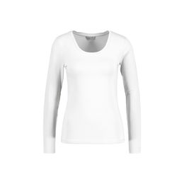 Gant Damen Longsleeve "Longsleeve SCOOP NECK TOP 1er Pack", wei&szlig;, Gr. XXL, Obermaterial: 95% Baumwolle CO. 5% Elasthan EL., Shirts