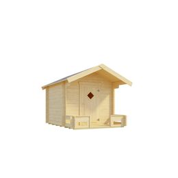 Spielhaus Nordic Holz, B:219,4cm H:188,1cm T:270cm, beige, Holz, Garten, Spielh&auml;user, "PINOCCHIO", BxTxH: 219x270x188 cm