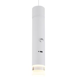 Globo LIGHTING H&auml;ngeleuchte "PELO", &Oslash; 3,8cm H: 120cm, 1 Stk.wei&szlig; matt, Esszimmer, Leuchten, H&auml;ngelampe Esszimmer-Leuchte Esstischleuchte Wohnzimmer