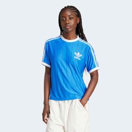 Damen T-Shirt "3 S PNST TEE", blau, Gr. XXL, adidas originals, Obermaterial: 100% Polyester, Shirts