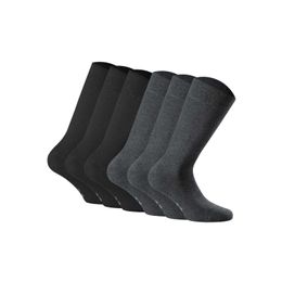Rohner Socks Herren Kurzsocken "Socken cotton II 6er Pack 6er Pack", Gr. 35, schwarz, Obermaterial: 80% Baumwolle CO. 17% Polyamid PA. 3% Elasthan