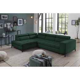 Ecksofa, B:276cm H:75cm T:203cm, braun, exxpo - SOFA FASHION, 100% PES, Wohnzimmer, Sofas, "Bocco, hochwertige Verarbeitung, toller Sitzkomfort,