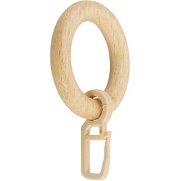 Gardinenring Garesa, &Oslash;:20cm, beige, Gardinenbefestigungen, "Holzring mit Haken", f&uuml;r Durchmesser bis 20mm, einfache Montage
