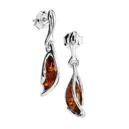 OSTSEE-SCHMUCK Damen Paar Ohrh&auml;nger "- Minna - Silber 925/000 - Bernstein", Silber 925 (Sterlingsilber), silber, Silber 925 (Sterlingsilber), Ohrringe
