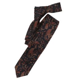 Venti Herren Krawatte "Venti Hemdjacke gemustert", orange, 100% Seide, Krawatten