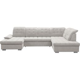Wohnlandschaft WERK2, B:332cm H:105cm T:217cm, beige, 92% Polyester, 8% Nylon, Sofas, "Kordula-New Multifunktion Couch, Breite 332cm, U-Form", Sofa