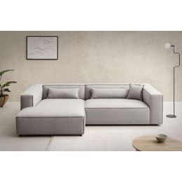 Ecksofa, B:288cm H:66cm T:198cm, grau, LeGer Home by Lena Gercke, 100% Polyester, Wohnzimmer, Sofas, "PIARA XXL, Big-Sofa, Cord, Leinenoptik o.