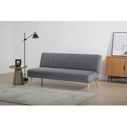 Schlafsofa Inosign, B:180cm T:87cm, grau, Wohnzimmer, Sofas, "LUMINARA Gästesofa, Bettsofa, Couch mit Schlaffunktion, Loungesofa", durch verstellbare