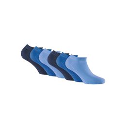 Rohner Socks Herren Sneakersocken "Socken sneaker 3-er pack 6er Pack", Gr. 35, blau, Obermaterial: 75% Baumwolle CO. 23% Polyamid PA. 2% Elasthan