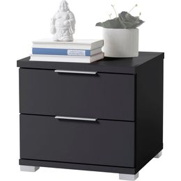 Nachtkommode Schlafkontor, B:46cm H:43cm T:42cm, schwarz, Holzwerkstoff, Sideboards, mit 2 Schubkästen