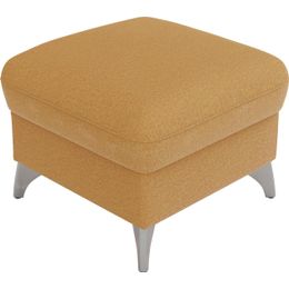 Sit & More Polsterhocker SIT & MORE, B:63cm H:48cm T:74cm, gelb, 100% Polyester, Hocker, "Astoria", Passend zur "Astoria"-Serie
